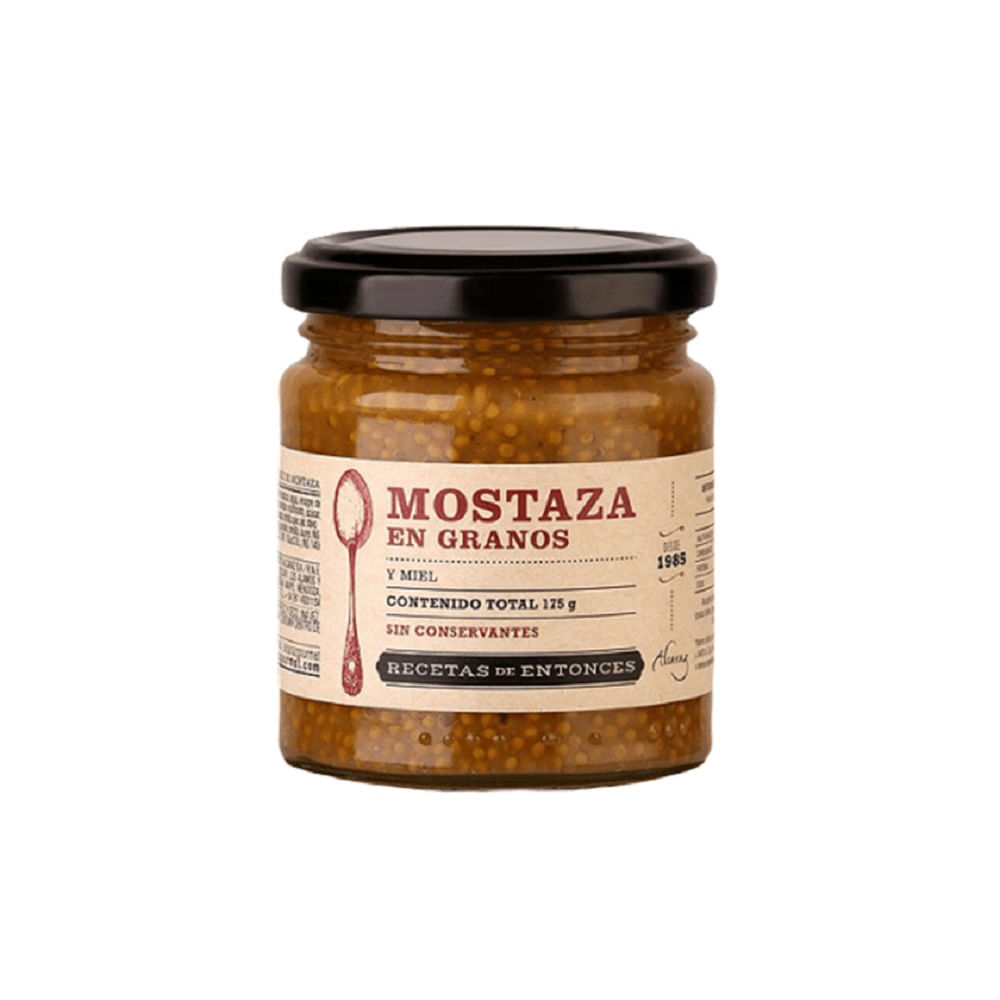 Mostaza en Granos Recetas de Entonces y Miel x 210 g - The Food Market Mostaza en Granos Recetas de Entonces y Miel x 210 g - The Food Market