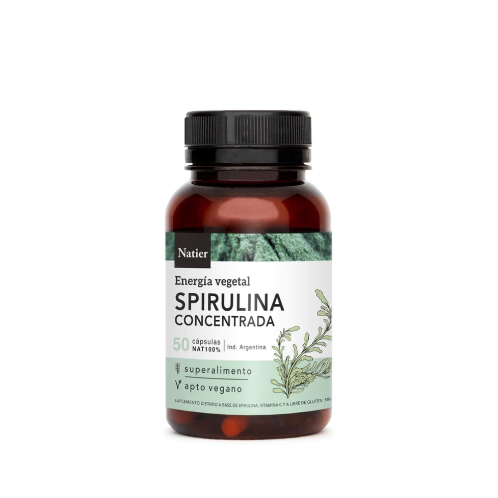 Suplemento Dietario Natier Spirulina x 50 Caps - The Food Market Suplemento Dietario Natier Spirulina x 50 Caps - The Food Market